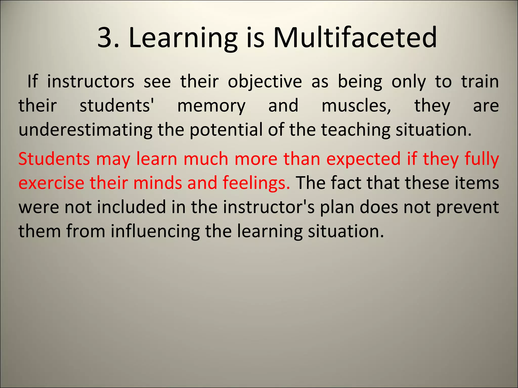 Learning Process, Training Climate, Development and Designing Training ...