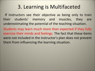 Learning Process, Training Climate, Development and Designing Training ...
