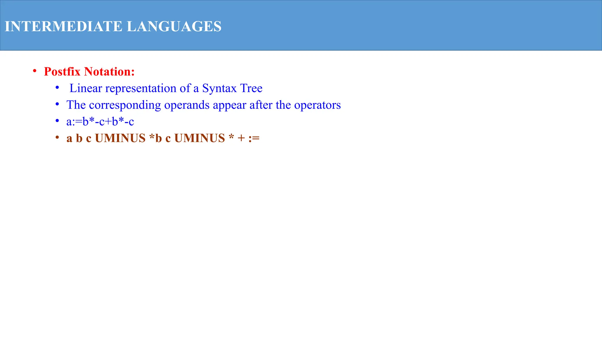 Syntax Directed Definition And Intermediate Code Generation Ppt 6931