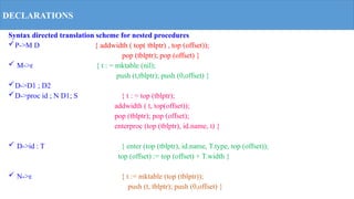 Syntax directed definition and intermediate code generation | PPTX ...