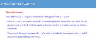 Syntax directed definition and intermediate code generation | PPTX ...