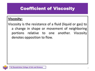 Properties of Matter - U3 - Viscosity-PPT 1 | PPTX