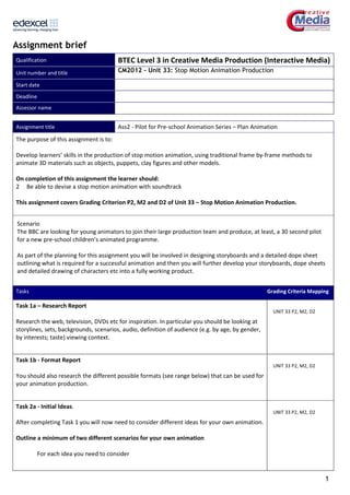 U33 ass | PDF | Computer Animation | Computer Software and Applications