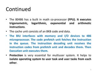 486 or 80486 DX Architecture | PPTX
