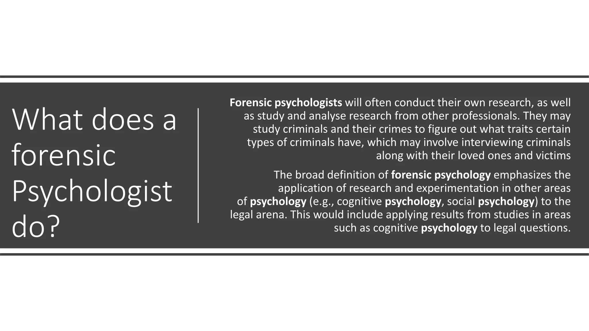 Demystifying Psychology Discussion Group - Forensic Psychology | PPT Demystifying Psychology Discussion Group - Forensic Psychology | PPT