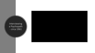 Demystifying Psychology Discussion Group - Forensic Psychology | PPT