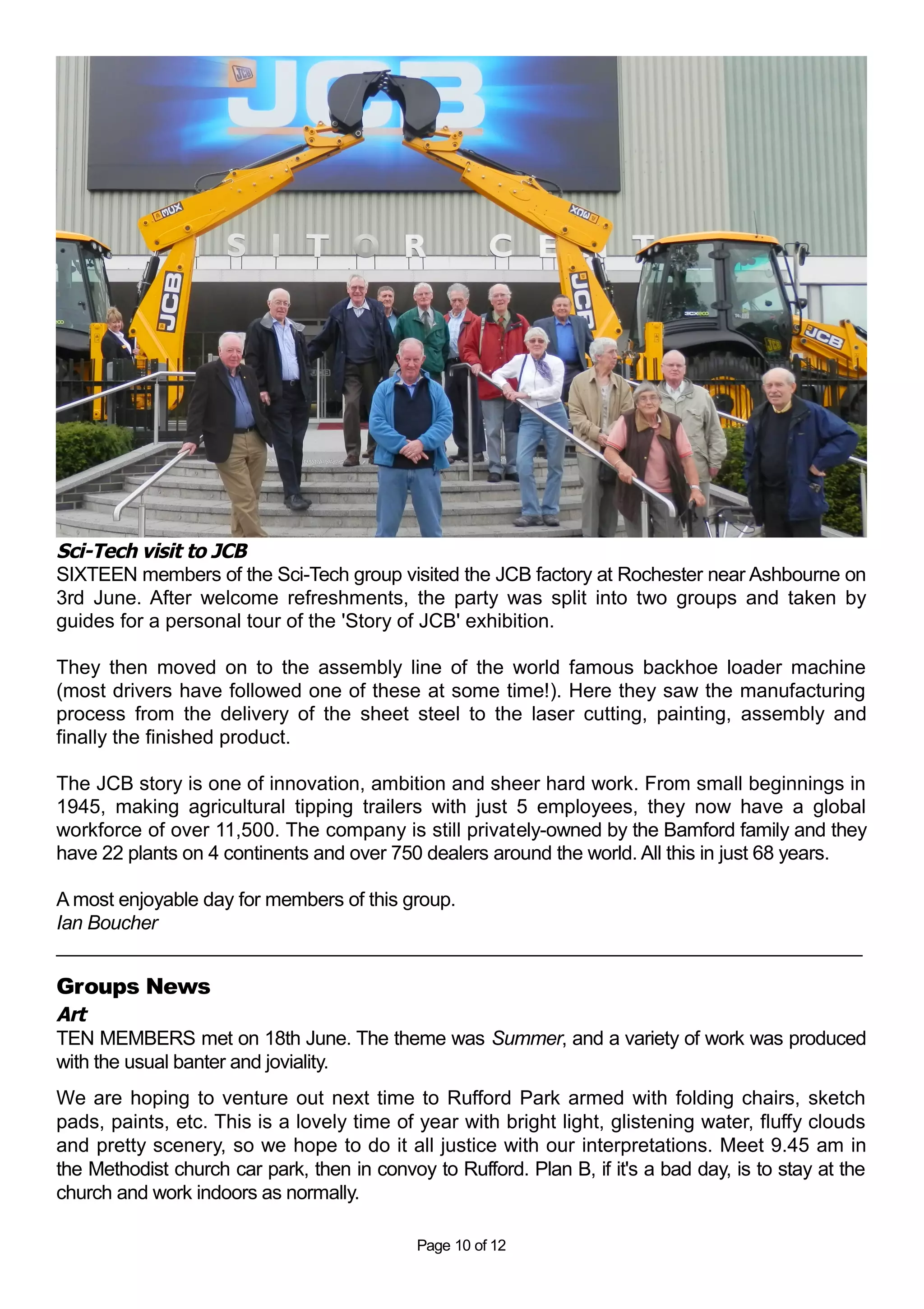 Mansfield U3A: July Newsletter | PDF