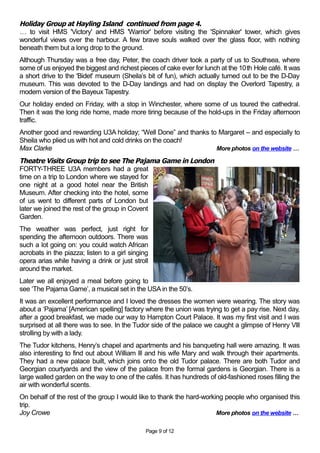 Mansfield U3A: July Newsletter | PDF