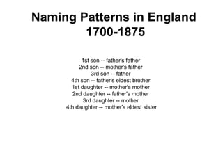 A miscellany of Genealogy information | PPT