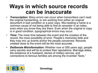 Genealogy research methods | PPT