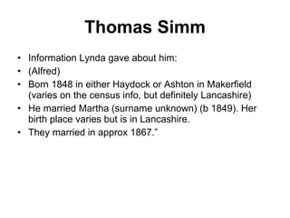 U3a thomas simm | PPT