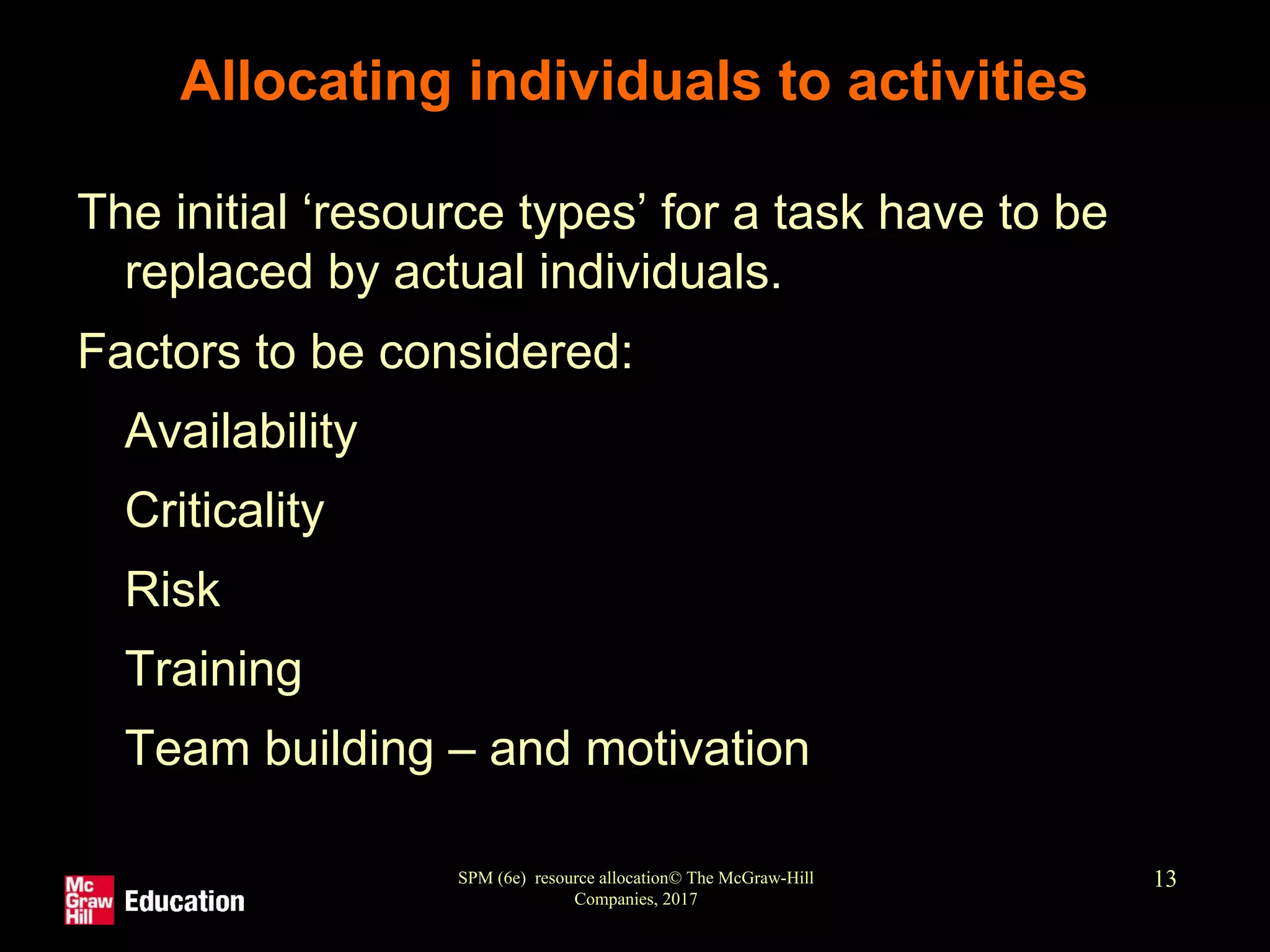 Chapter 08 Resource allocation | PDF
