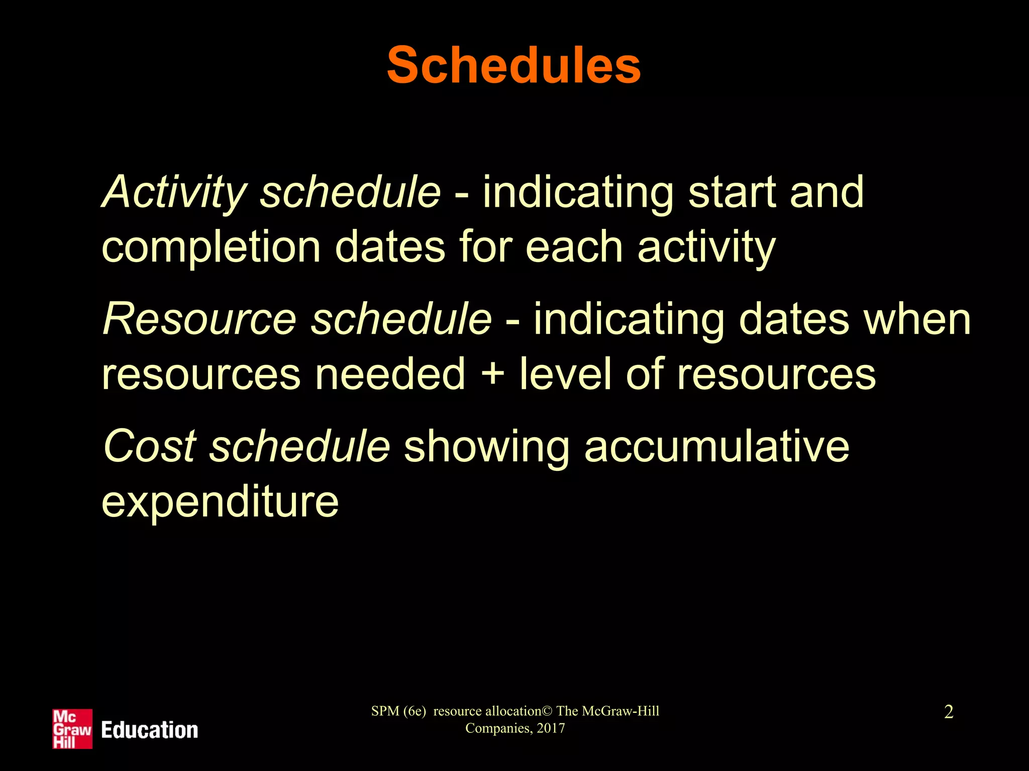 Chapter 08 Resource allocation | PDF
