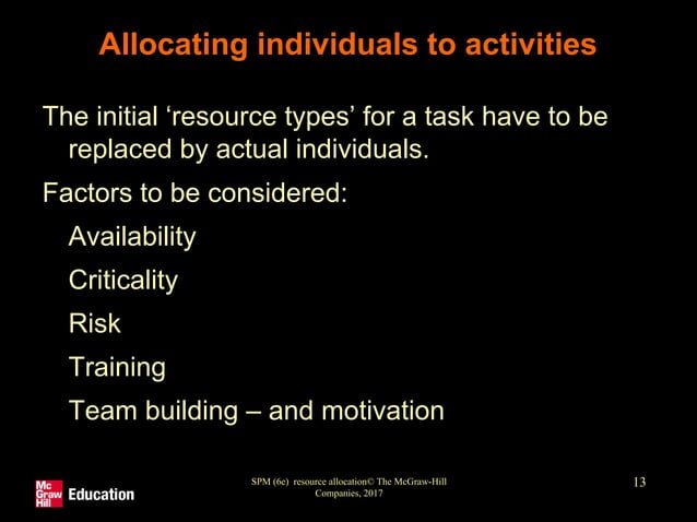 Chapter 08 Resource allocation | PPT