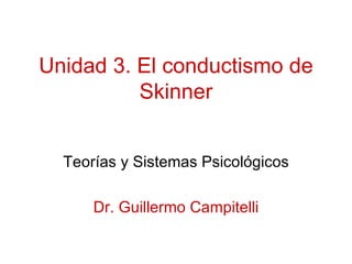 El Conductismo- Skinner | PPT