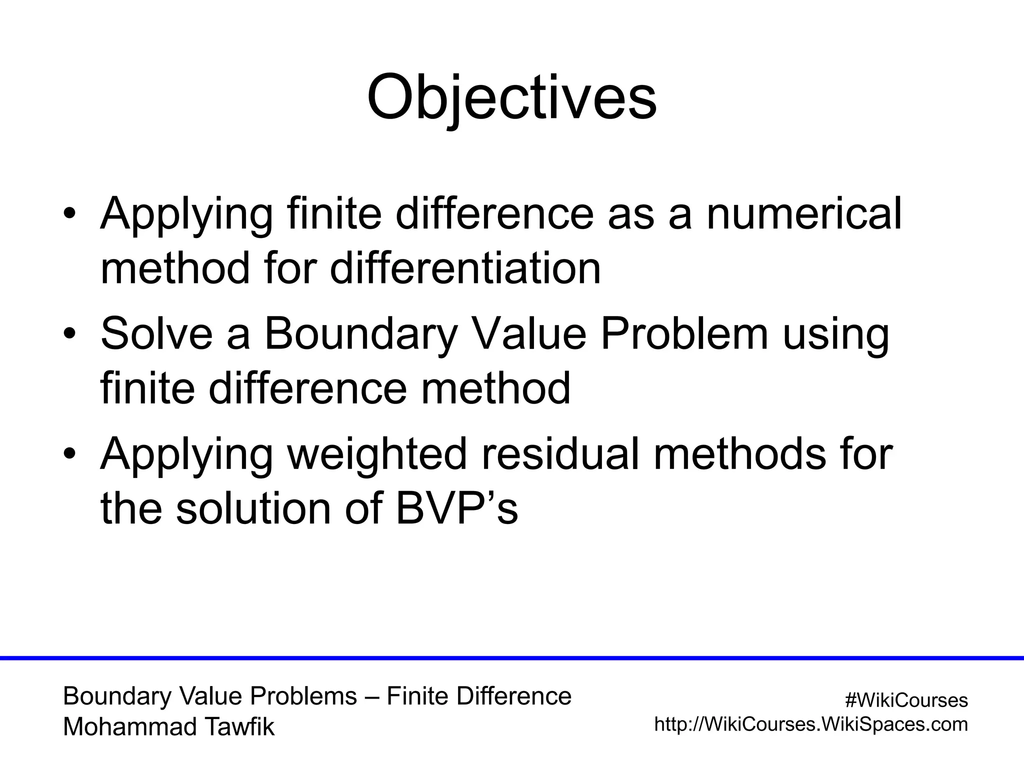 Boundary Value Problems - Finite Difference | PDF