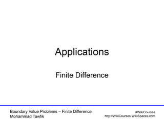 Boundary Value Problems - Finite Difference | PDF