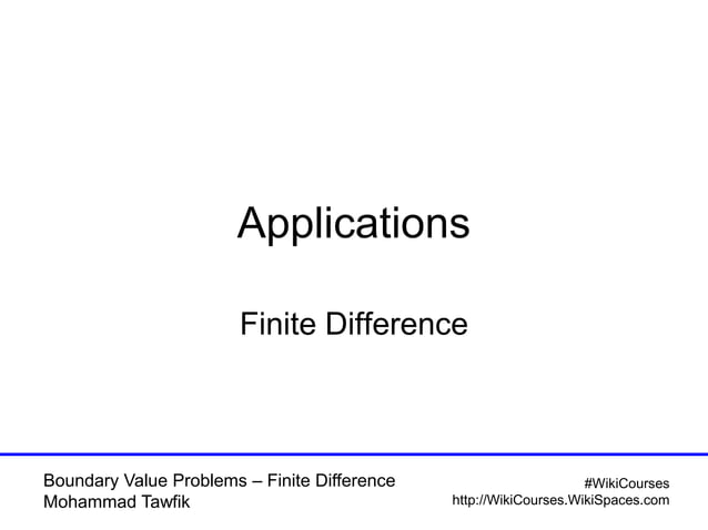 Boundary Value Problems - Finite Difference | PDF