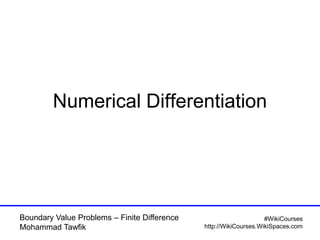 Boundary Value Problems - Finite Difference | PDF