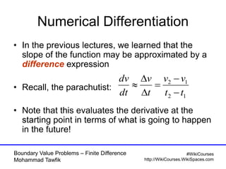 Boundary Value Problems - Finite Difference | PDF