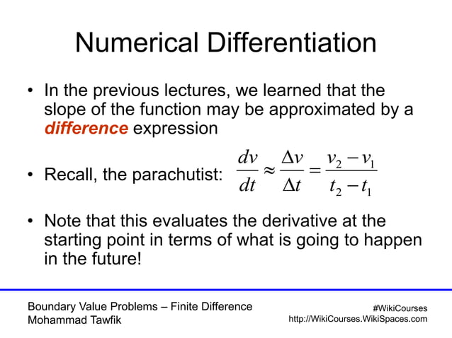 Boundary Value Problems - Finite Difference | PDF
