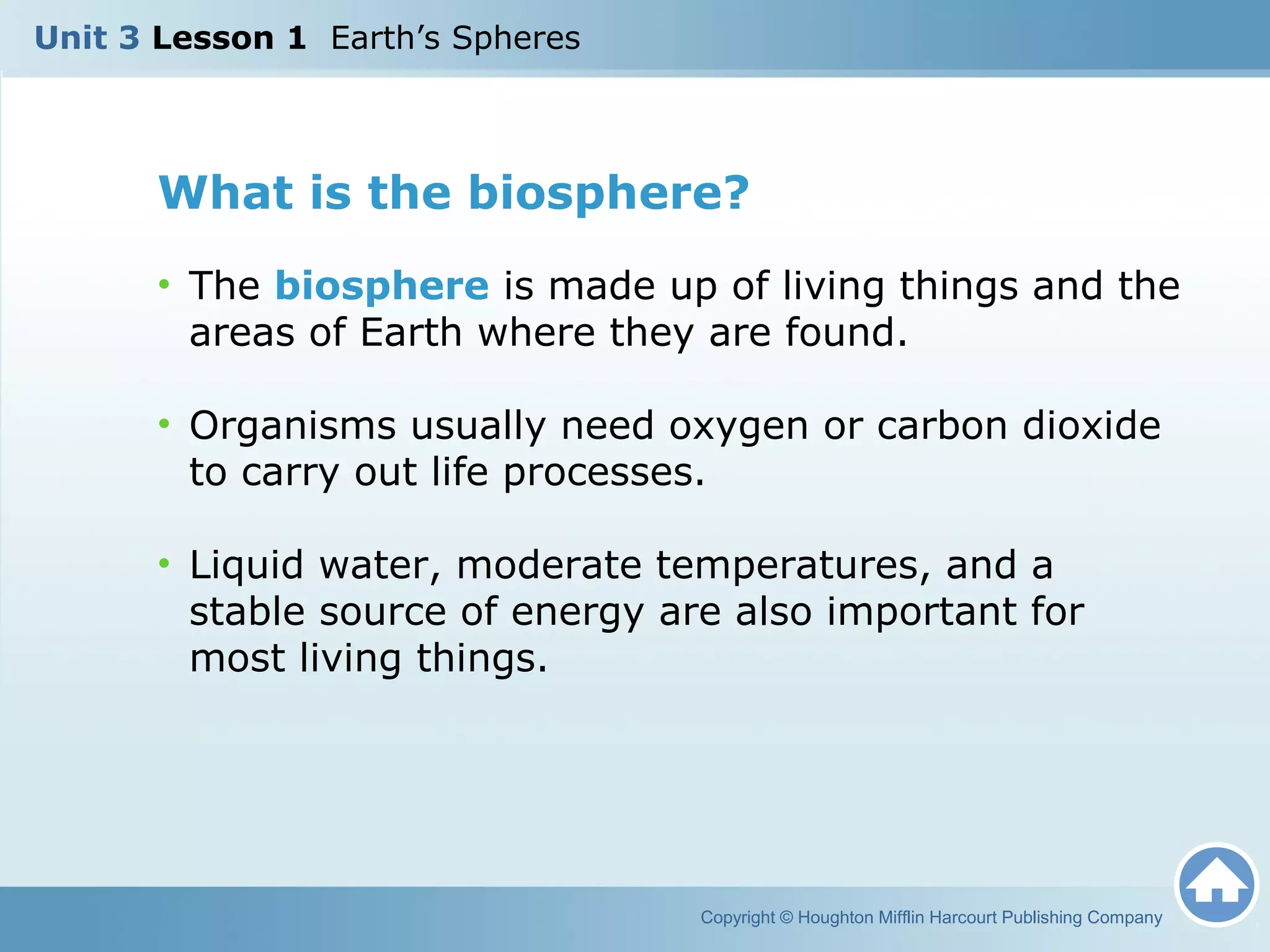 U3L1 - Earth's Spheres | PPT