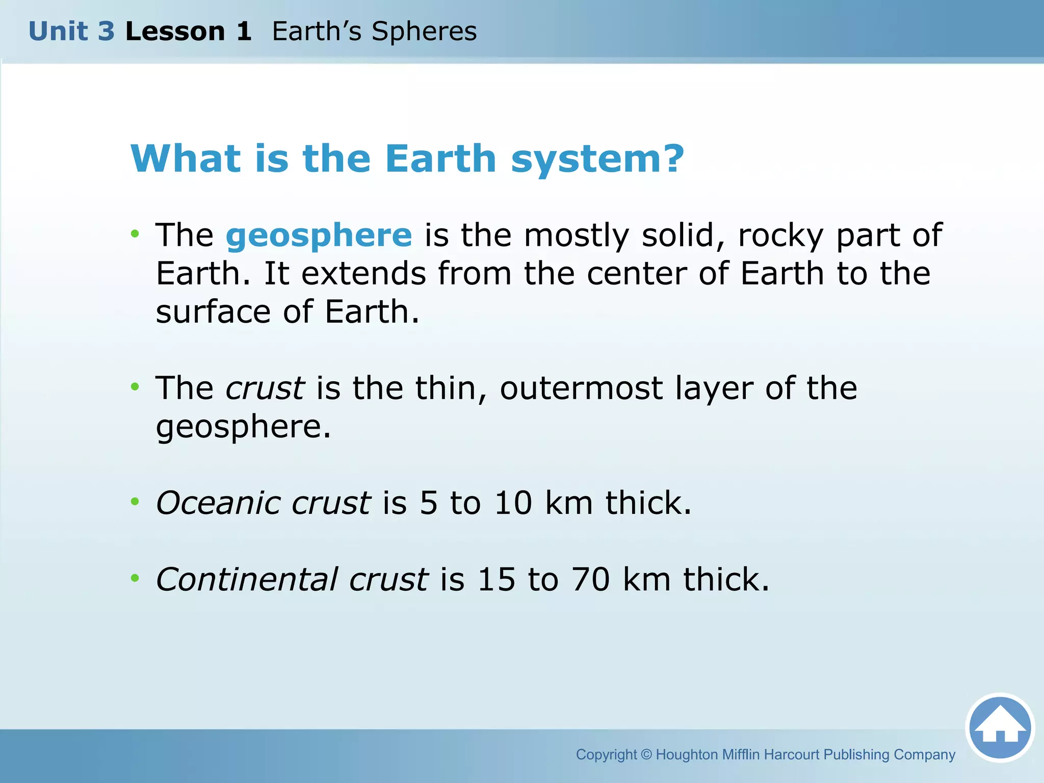 U3L1 - Earth's Spheres | PPT