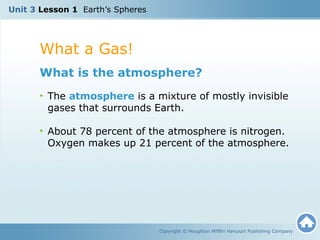 U3L1 - Earth's Spheres | PPT