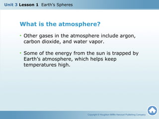 U3L1 - Earth's Spheres | PPT