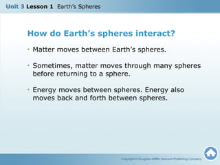 U3L1 - Earth's Spheres | PPT