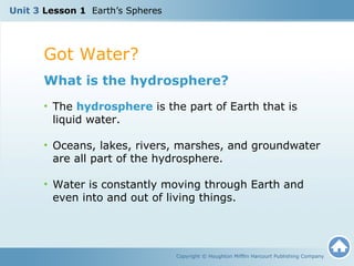 U3L1 - Earth's Spheres | PPT