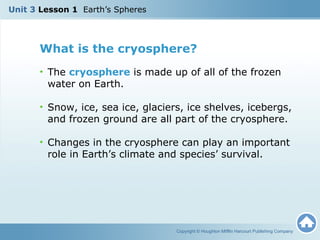 U3L1 - Earth's Spheres | PPT