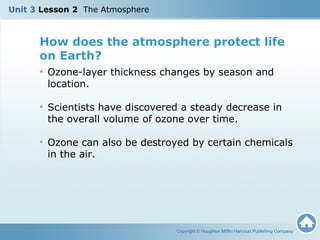 U3L2 - The Atmosphere | PPT