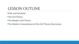 Unit 3, Lesson 3.3 - The Cell Theory | PPTX | Biological Sciences | Science