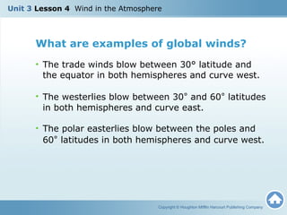 U3L4 - Wind in the Atmosphere | PPT
