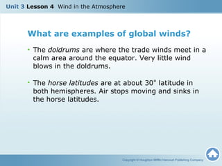 U3L4 - Wind in the Atmosphere | PPT