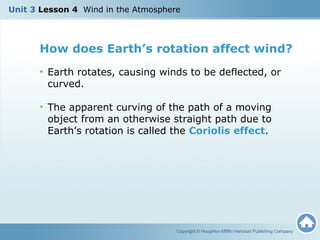 U3L4 - Wind in the Atmosphere | PPT