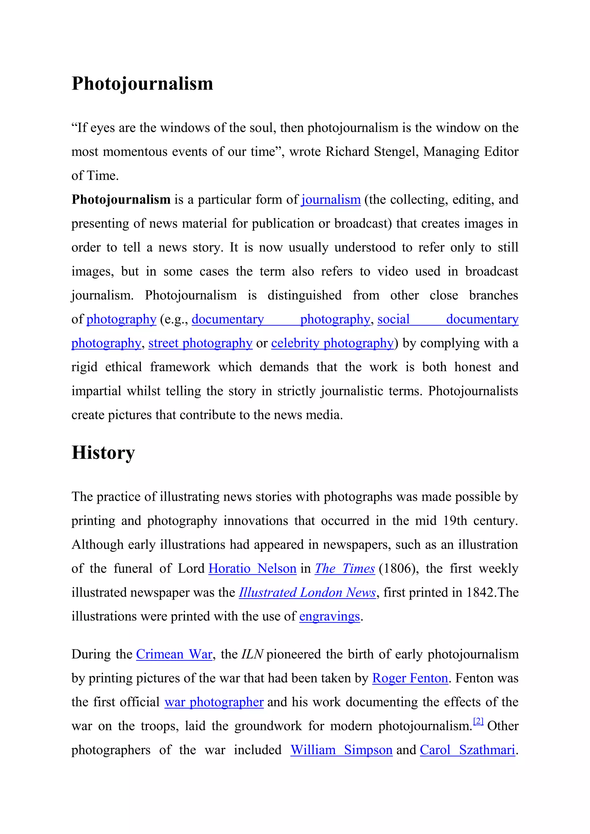 Photojournalism | PDF