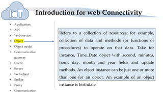introduction for web connectivity (IoT) | PPTX