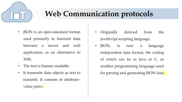 web communication protocols in IoT | PPTX | Internet | Computing
