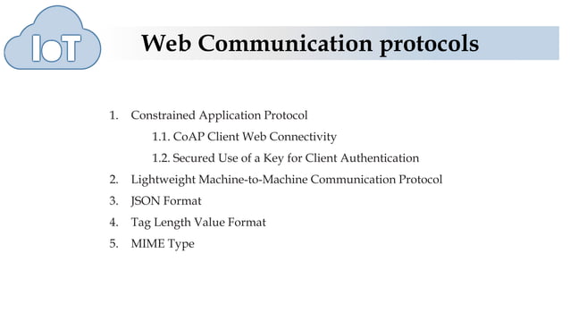 web communication protocols in IoT | PPTX | Internet | Computing