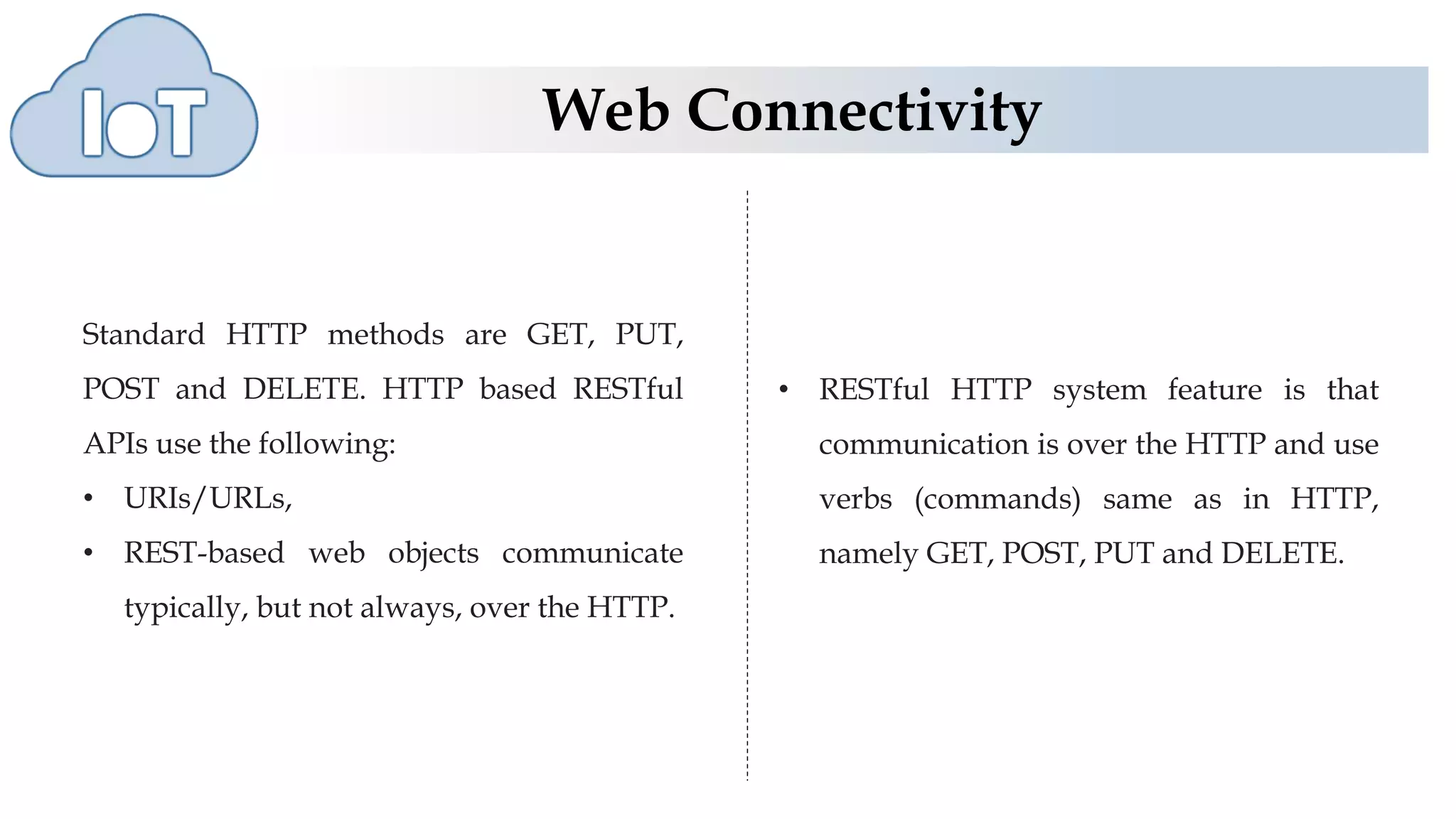 Web Connectivity In Iot Pptx Computer Networking Computing