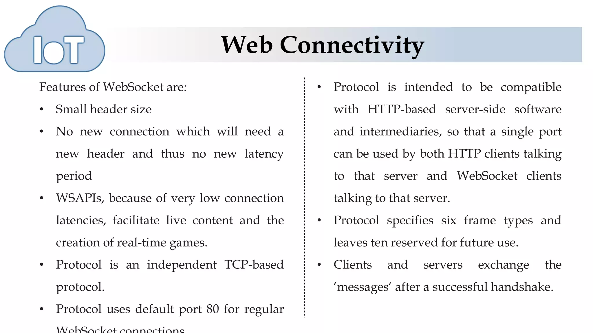 Web Connectivity In Iot Pptx Computer Networking Computing