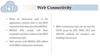 web connectivity in IoT | PPTX
