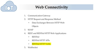 web connectivity in IoT | PPTX