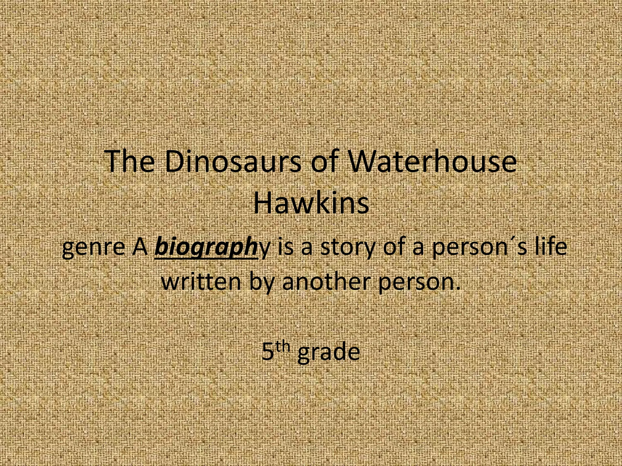 U3 w3the dinosaurs of waterhouse hawkins | PPTX