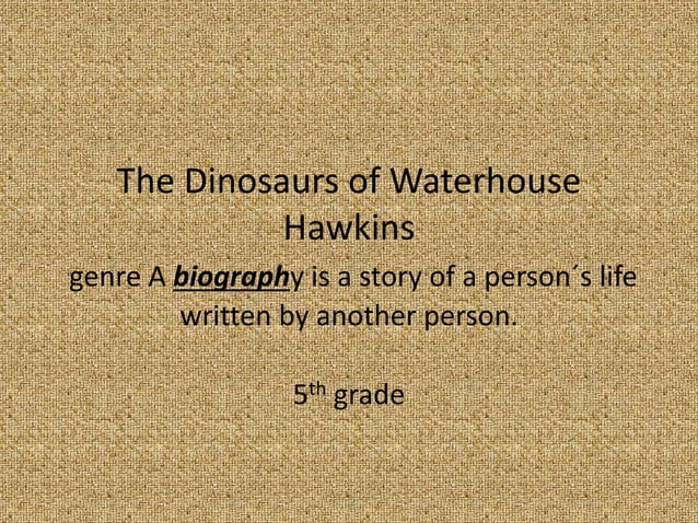 U3 w3the dinosaurs of waterhouse hawkins | PPTX