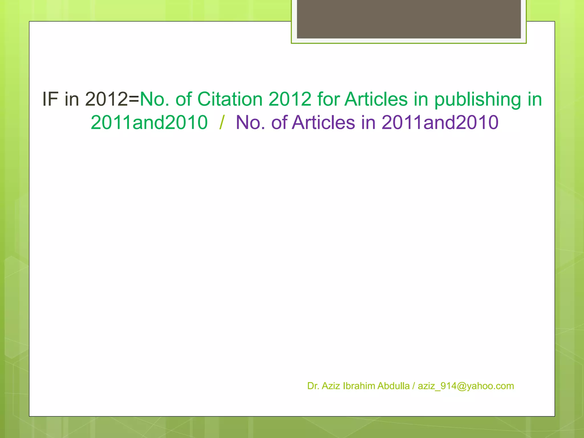 Journal Classification | PPT