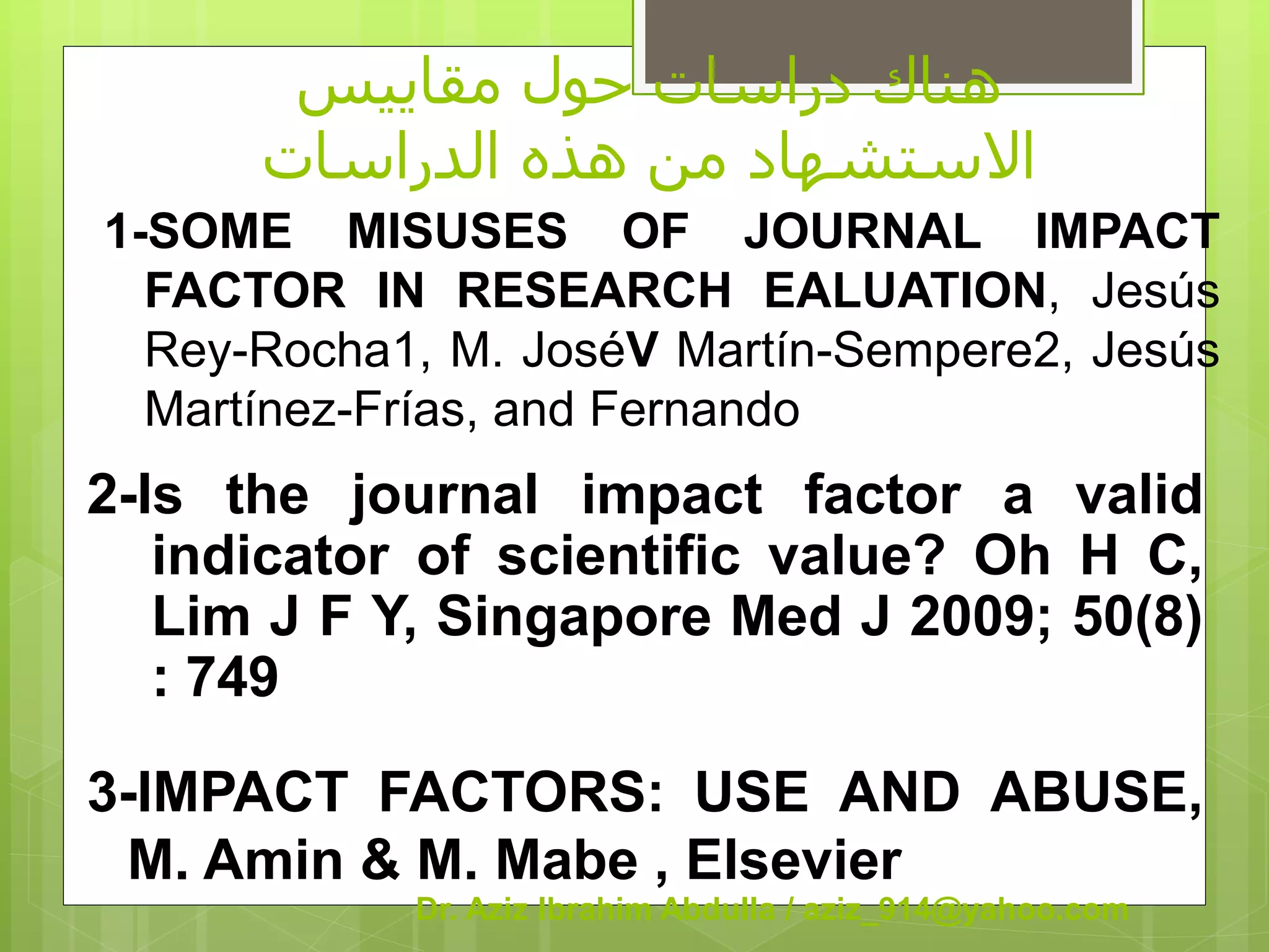 Journal Classification | PPT