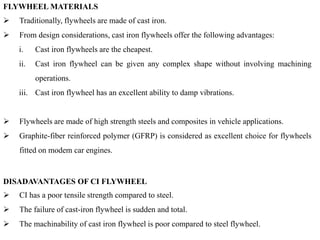U4 design of flywheel | PPTX